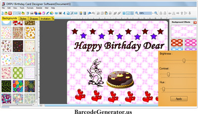 Birthday Cards Maker Software colorful custom love charity card design