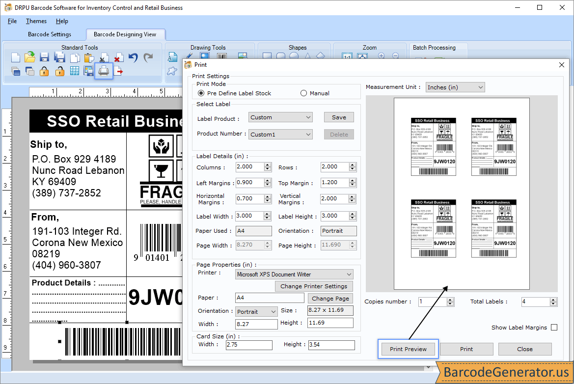 Barcode Generator software for Inventory Control screenshots retail ...