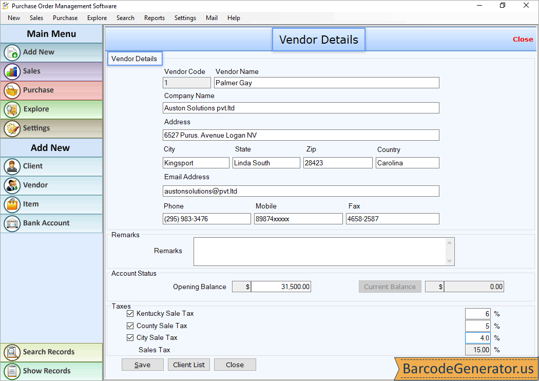 Purchase Order Accounting Software With
