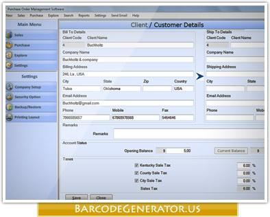 Purchase Order Management Software creates sales purchases orders ...